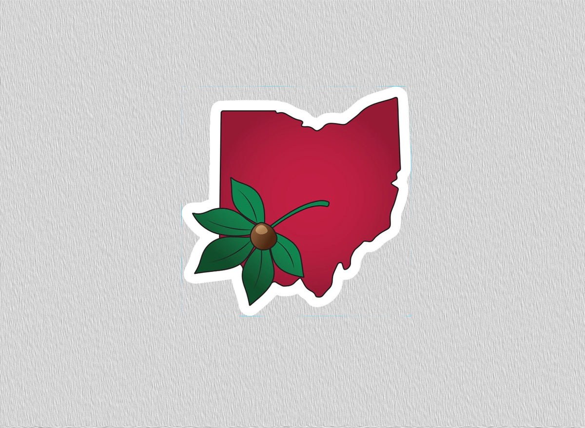 Buckeye Leaf Sticker – Celebrate Local, Shop The Best of Ohio